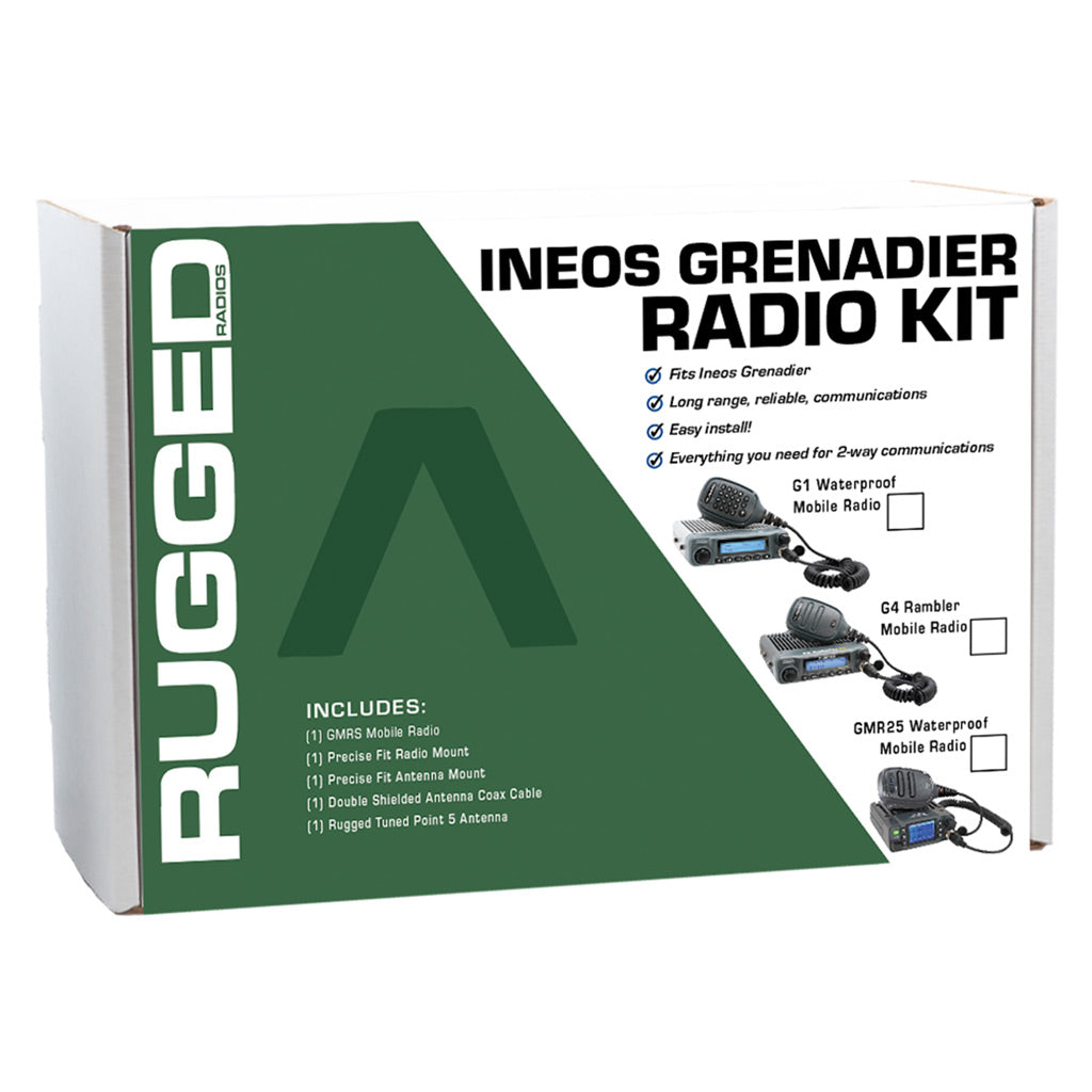 Rugged Radios GREN-GMR25 INEOS Grenadier Two-Way GMRS Mobile Radio Kit ...