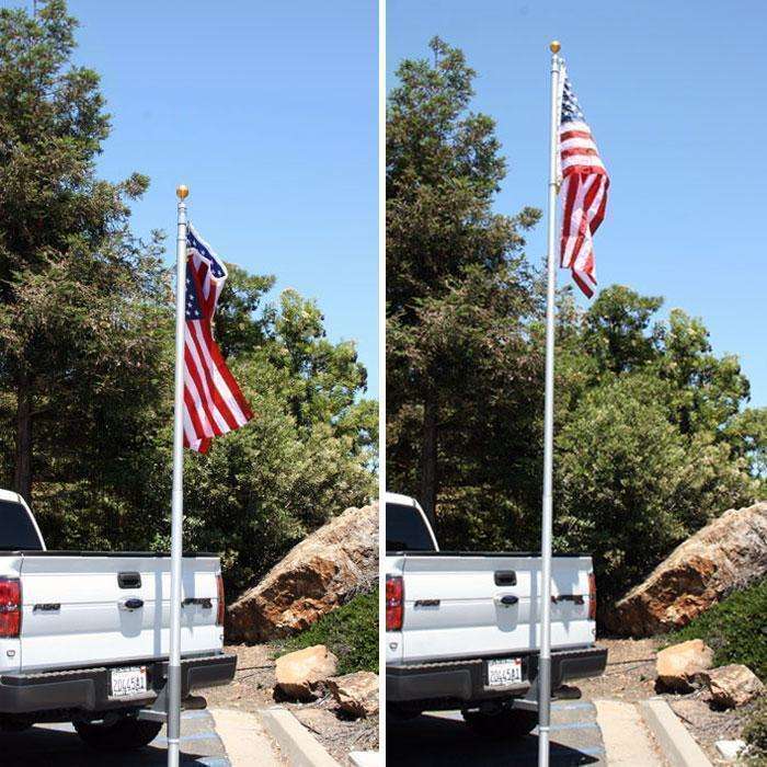 Rugged Radios ANT-POLE-20 20 Ft Telescoping Flag Pole for Base Camp an ...